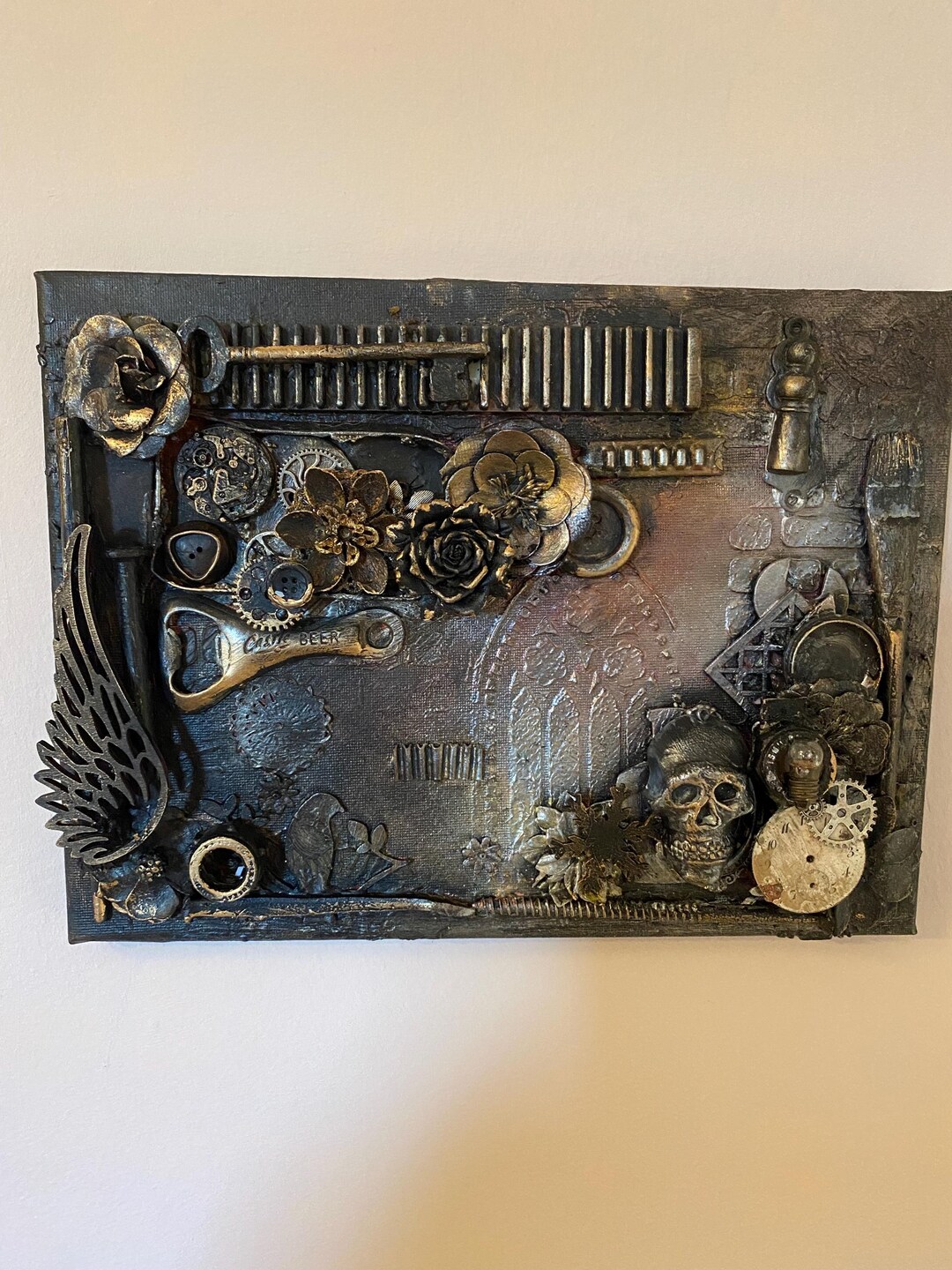 Steam Punk Mixed Media Collage Old Vintage Rustic Vision - Etsy