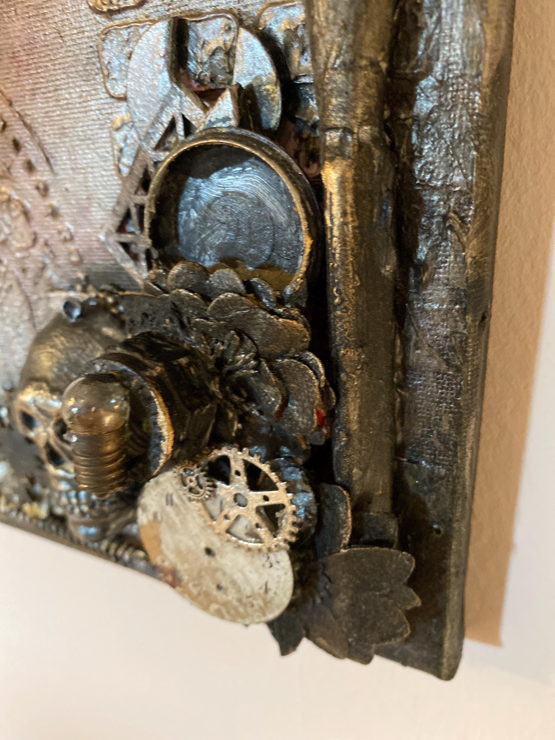 Steam Punk Mixed Media Collage Old Vintage Rustic Vision - Etsy