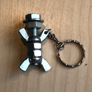 Nut and Bolt Keychain Figure - Etsy UK