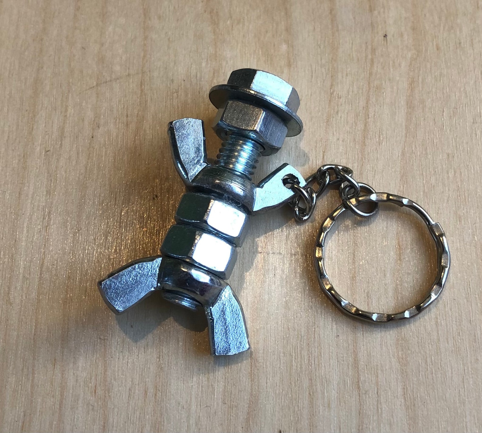 Nut and Bolt Keychain Figure - Etsy UK
