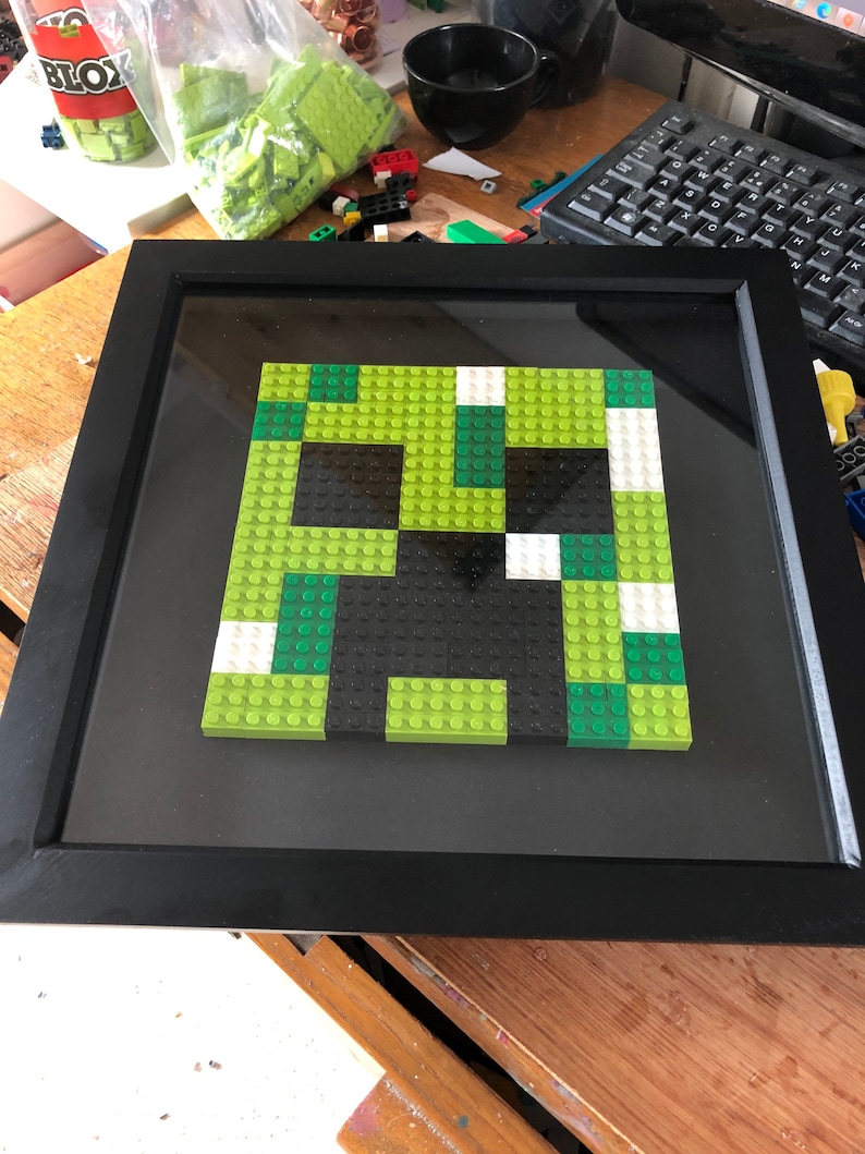 Minecraft Brick Block Art Mosaic | Etsy