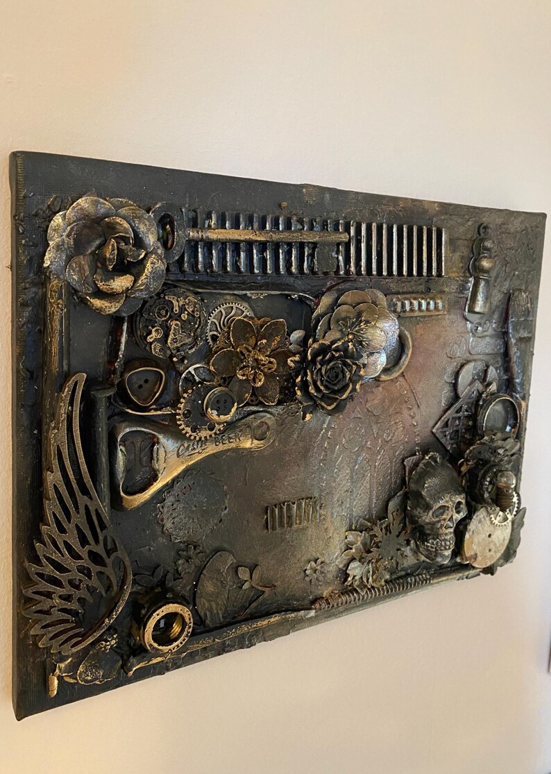 Steam Punk Mixed Media Collage Old Vintage Rustic Vision - Etsy