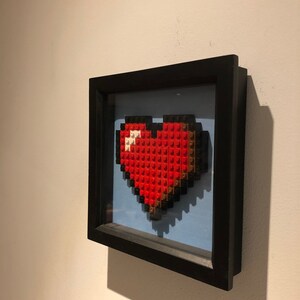 Brick Block Love Heart Mosaic Wall Art - Etsy