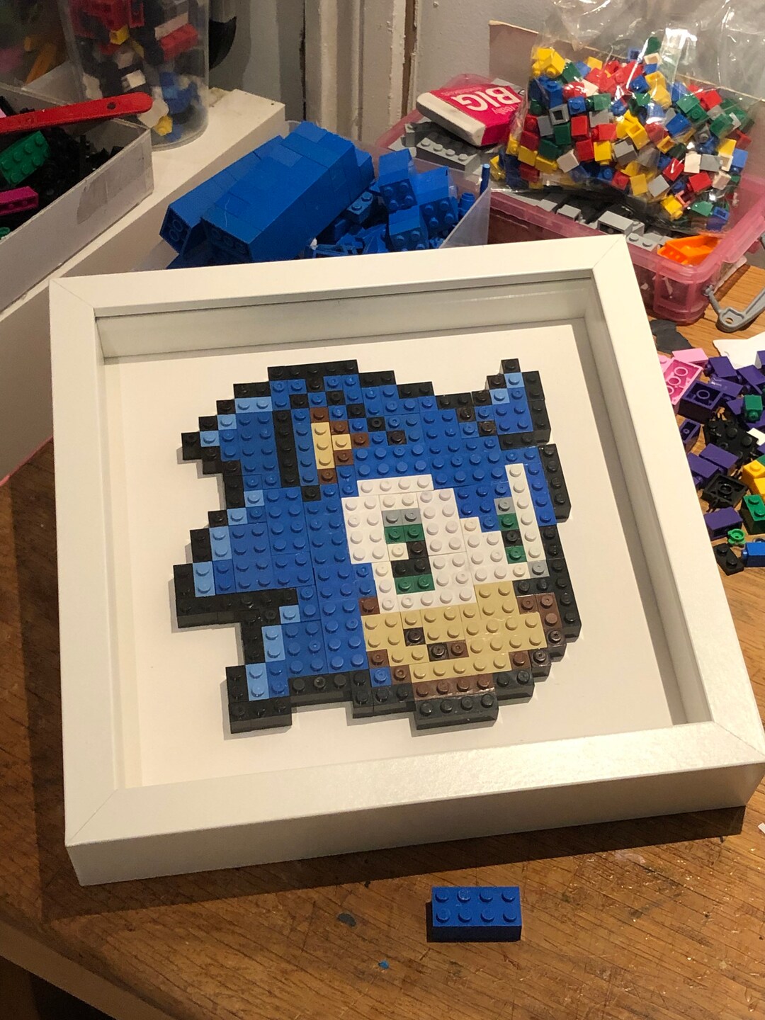 Gaming Icon Brick Block Wall Art Mosaic - Etsy