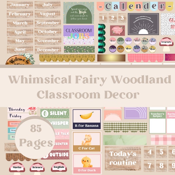 Woodland Classroom - Etsy