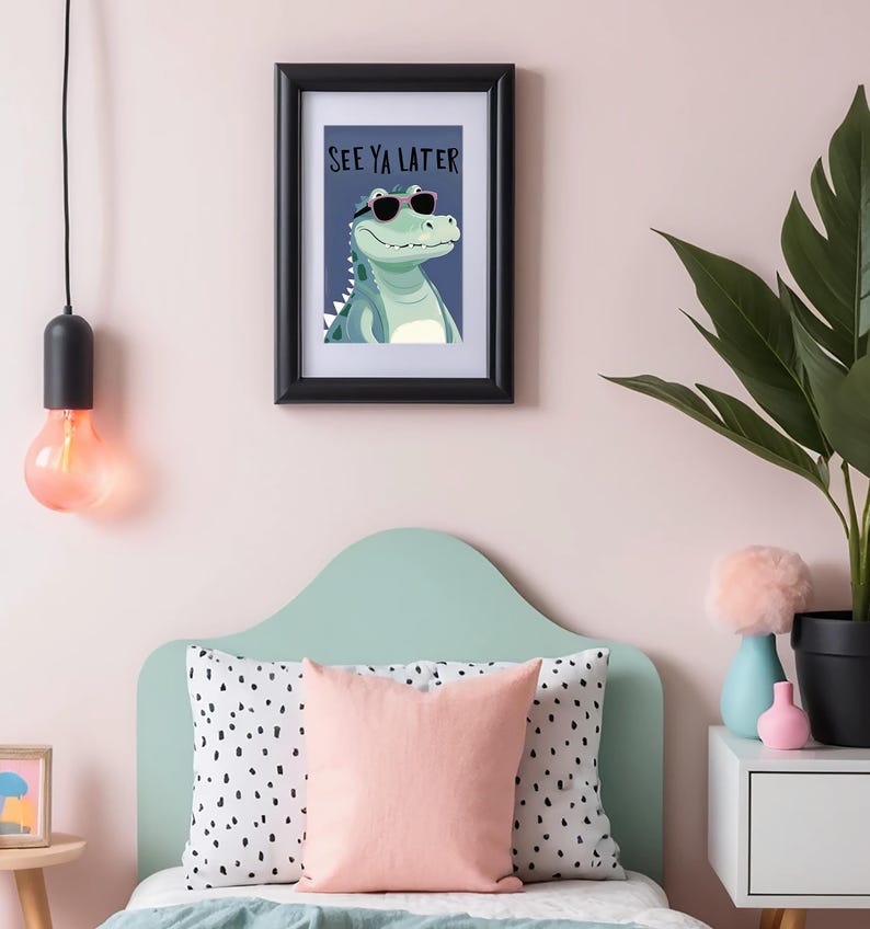 See Ya Later Alligator Print: Funny Kids Wall Art (digital Download) - Etsy