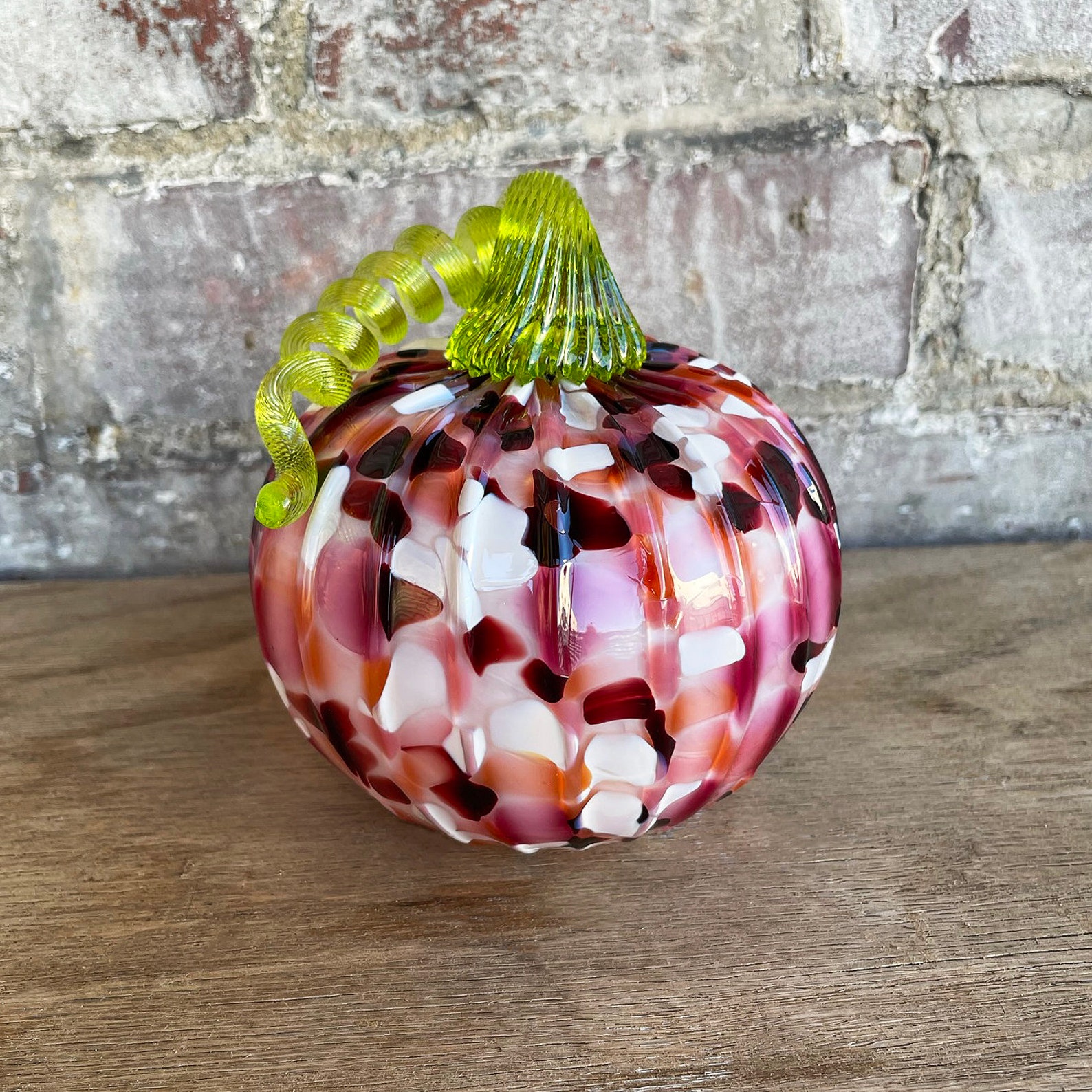 Pink Multi Glass Pumpkin Blown Glass Breast Cancer Survivor - Etsy