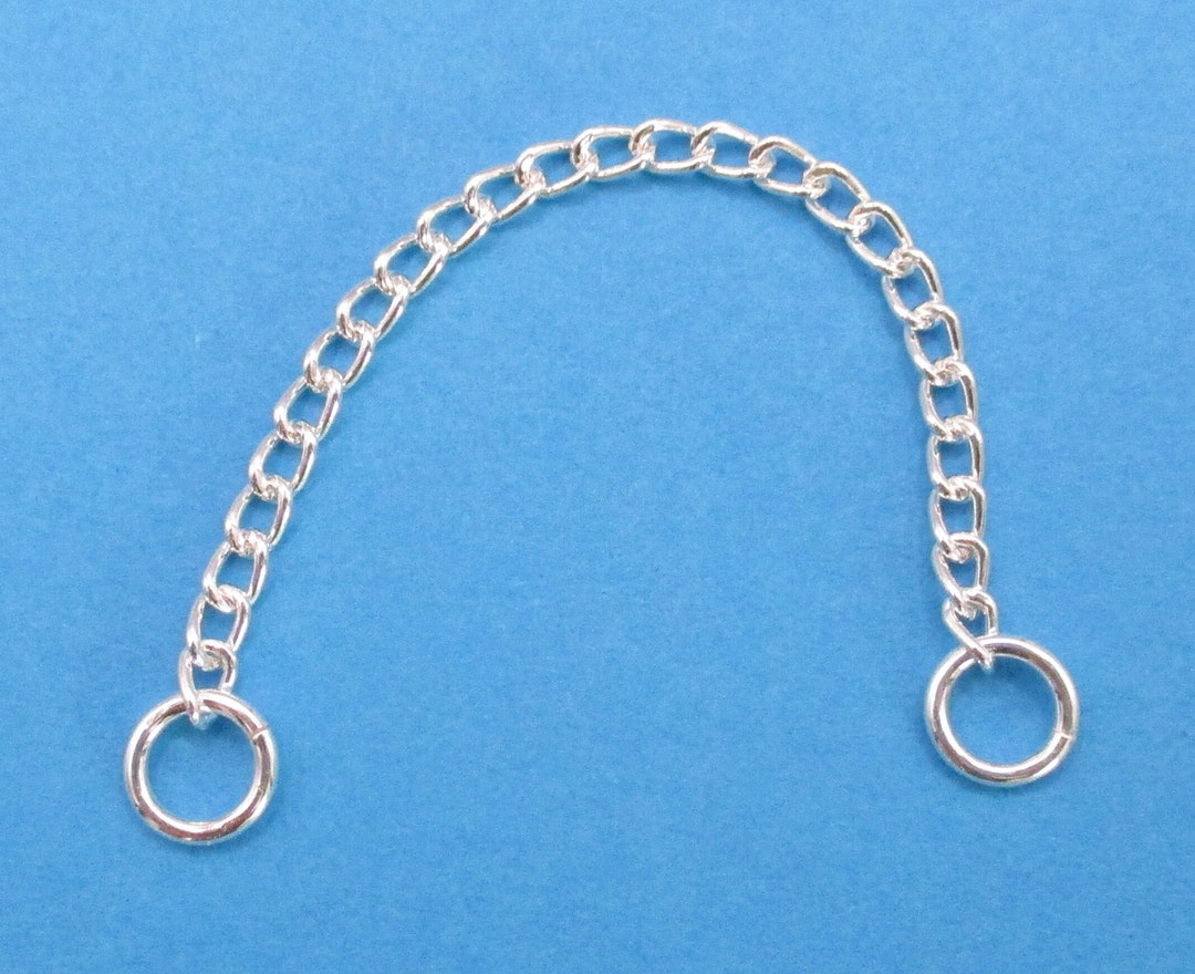 Sterling Silver Safety Chain Extender - Etsy UK