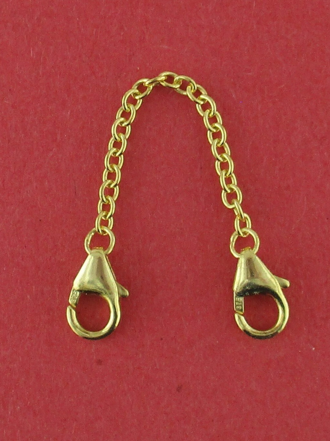 9ct Yellow Gold Safety Chain .375 Strong Fitted With 8mm Trigger Clasp ...