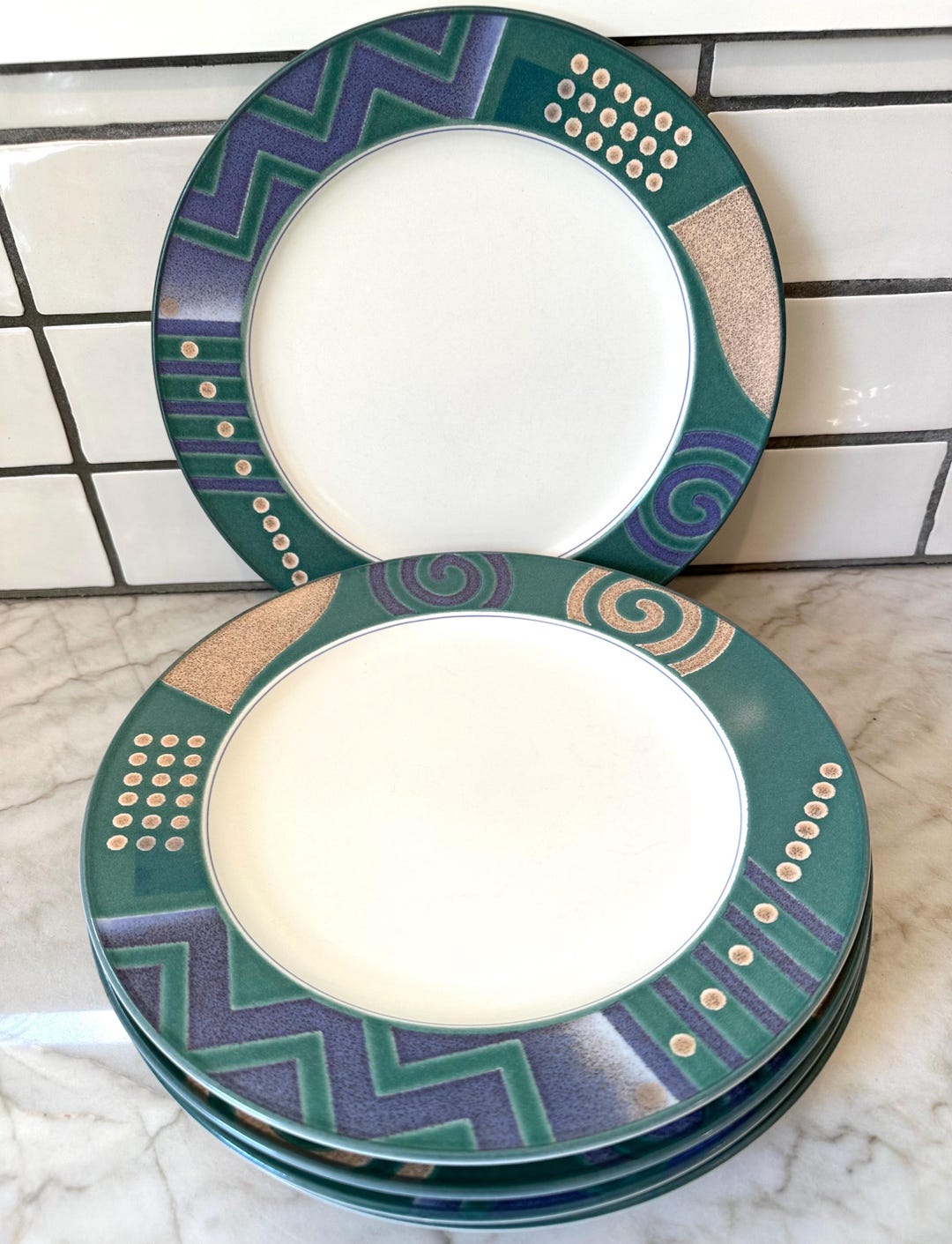 5 Mikasa Intaglio "life Style” Dinner Plates - Etsy