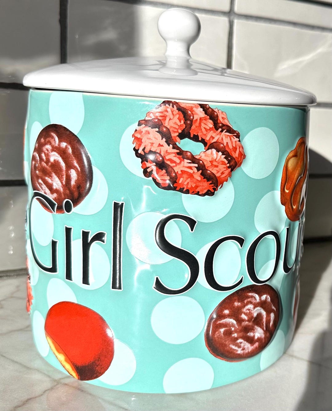 I Love Girl Scout Cookies Cookie Jar - Etsy