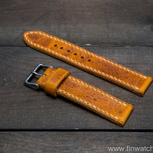 Leather Watch Band Italian Badalassi Wax Watch Strap Handmade - Etsy