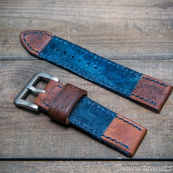 Denim Watch Strap - Etsy