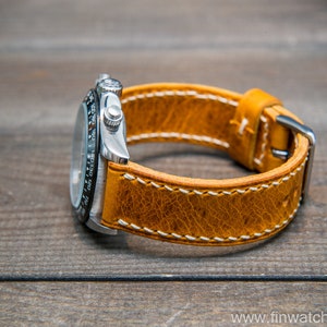 Leather Watch Band Italian Badalassi Wax Watch Strap Handmade - Etsy