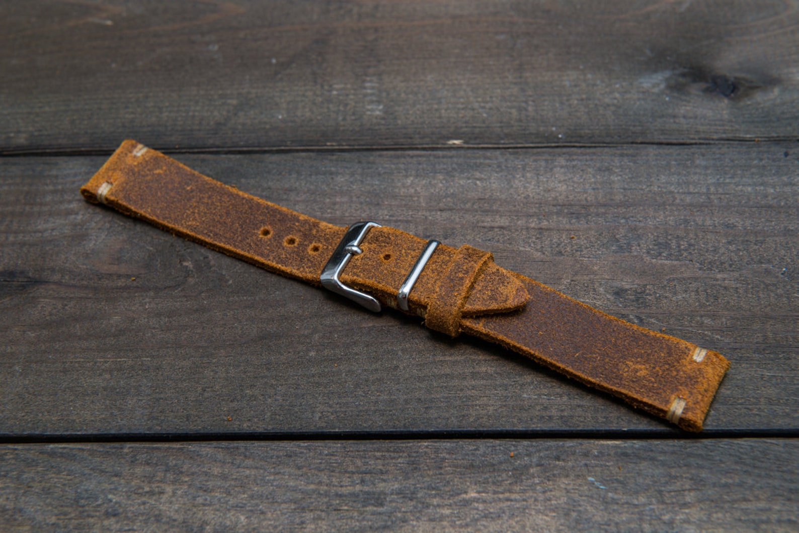 Vintage leather watch band watch strap Handmade in Finland | Etsy