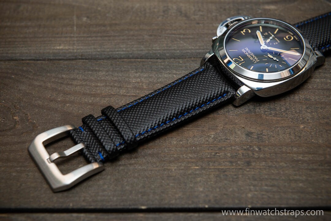 Sailcloth Watch Strap, Waterproof Watch Band, Fits PAM, U-boat, Seiko ...