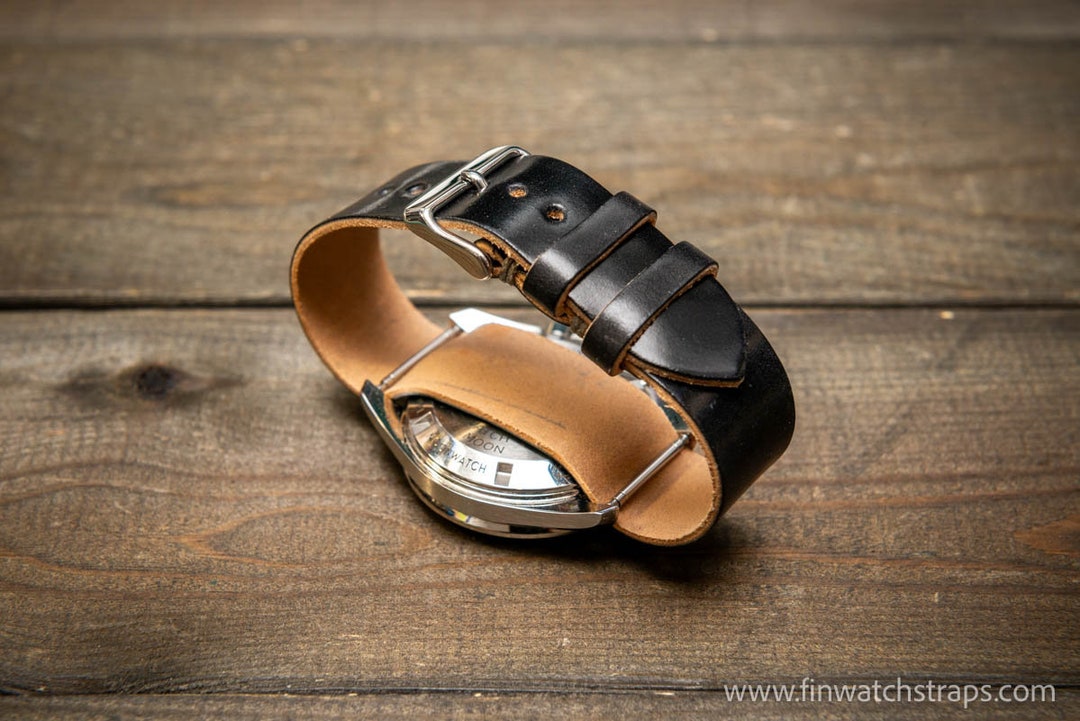 One Piece Shell Cordovan Watch Strap. Handmade in Finland - Etsy