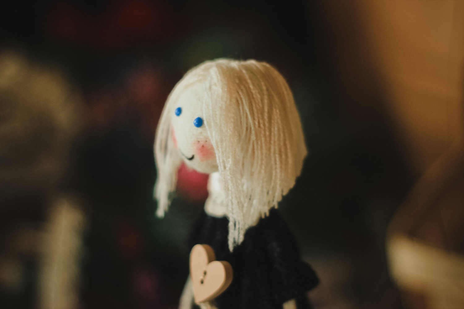 Personalized Portrait Dolls of Happy Blonde Girl. Handmade Gift From ...
