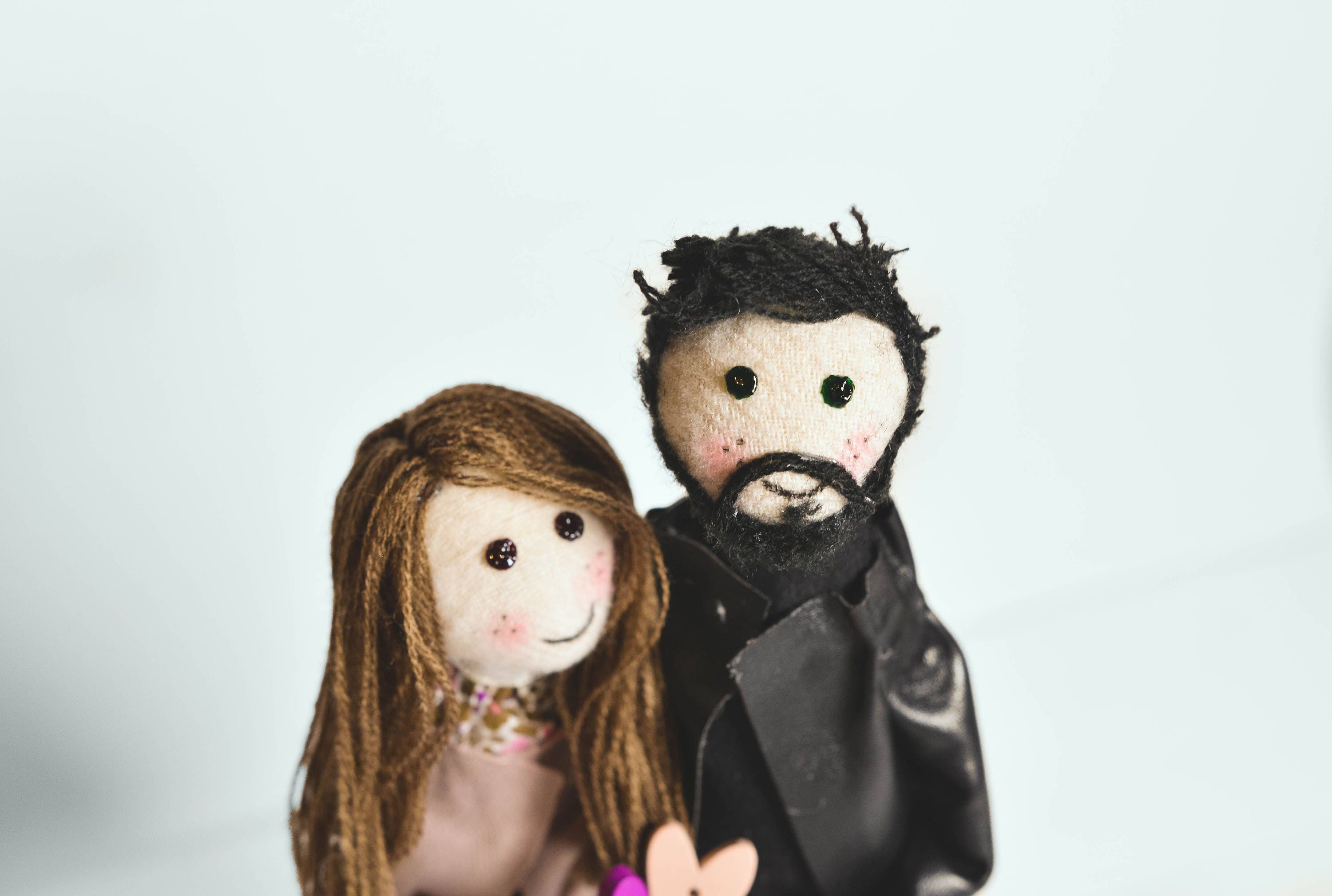 Couple Portrait Dolls, Custom Couple Dolls, First Anniversary Gift for ...