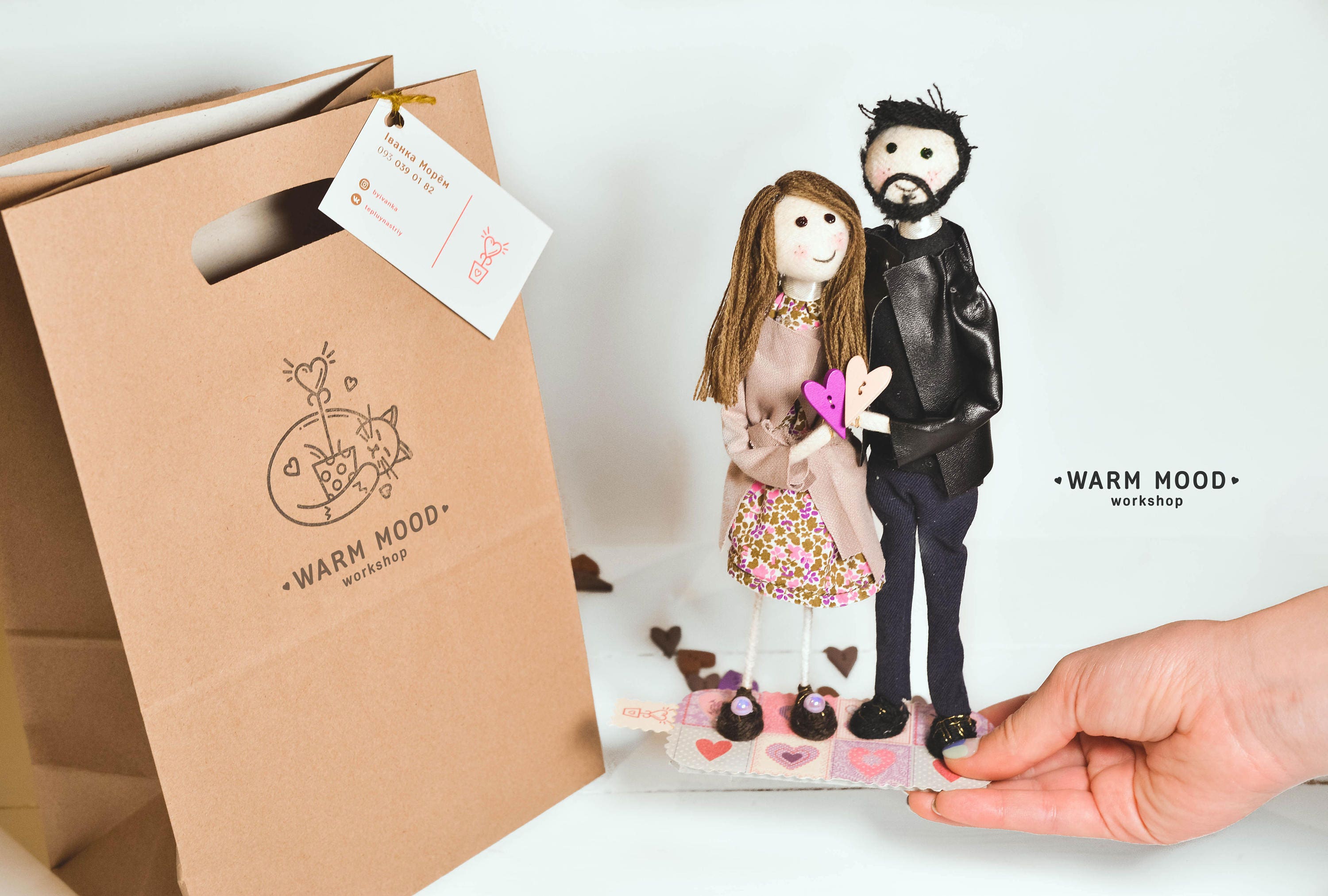 Couple Portrait Dolls, Custom Couple Dolls, First Anniversary Gift for ...