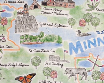 Minnesota Fabric | Etsy