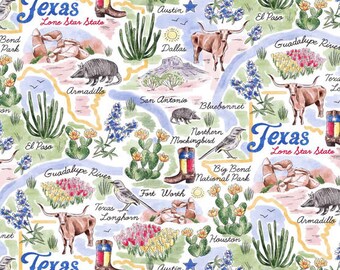 Texas Fabric | Etsy