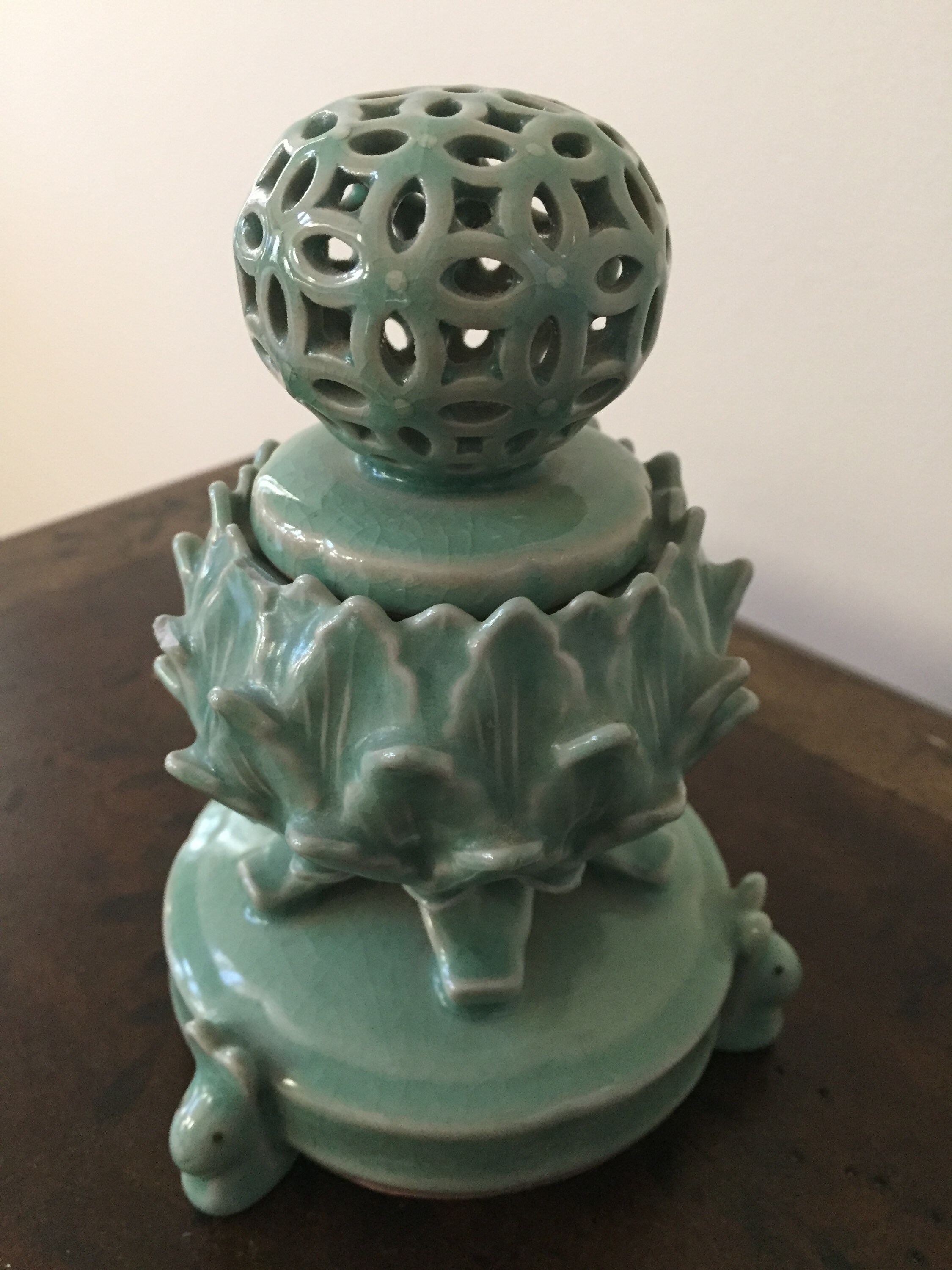 Goryeo Celadon Korean Rabbit Lotus Incense Censer - Etsy