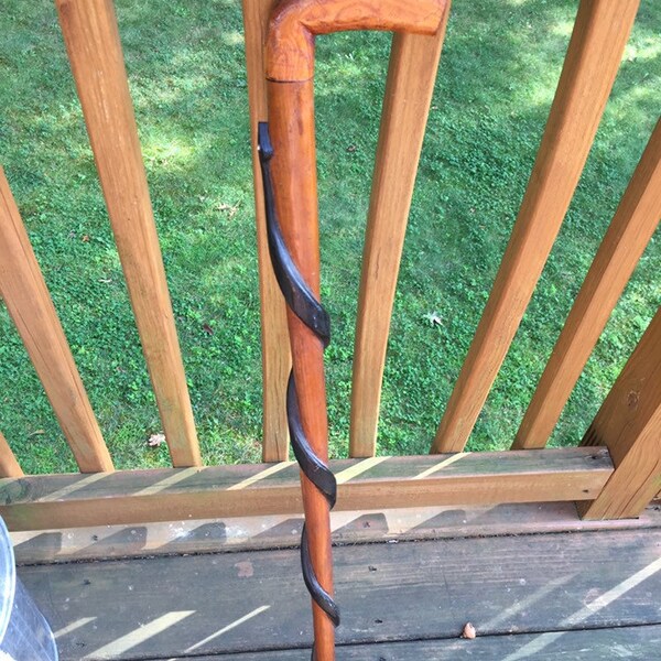 Carved Snake Cane - Etsy