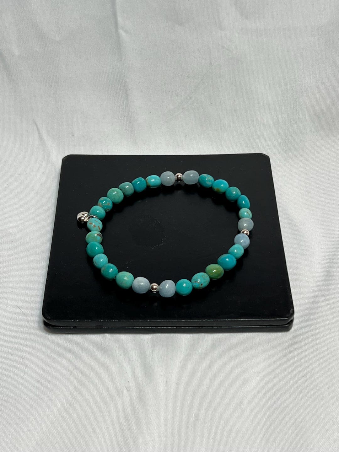 DTR Jay King Turquoise and Semi Precious Stone Beaded Stretch Bracelet ...