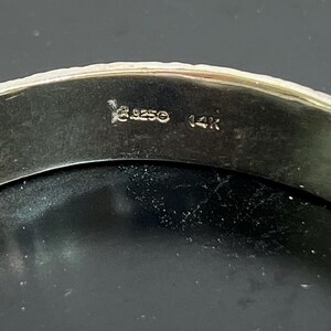 925 Sterling Silver & 14k Gold Carolyn Pollack MLP Textured Cuff ...