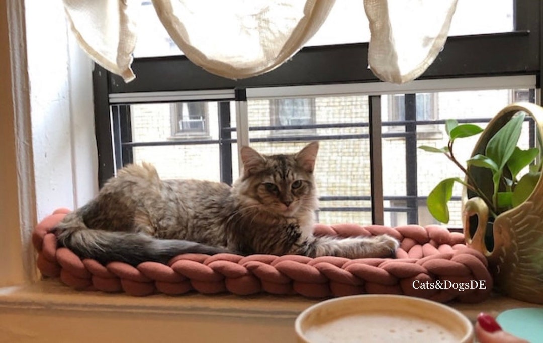 Vegan Cat Bed for Windowsill/window Sill Bed/cat Lounger/cat Mat/dog ...