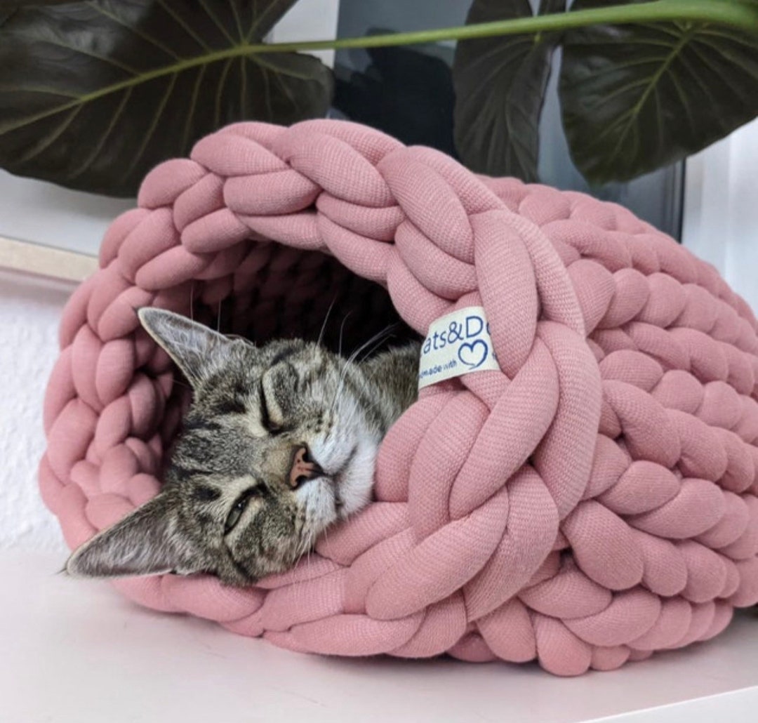Cat Cave ECO Cotton /dog Cave/cat House/dog House/cuddly Cave/catcave ...