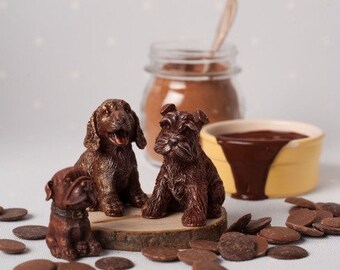 Dog Shaped Chocolate | Etsy UK