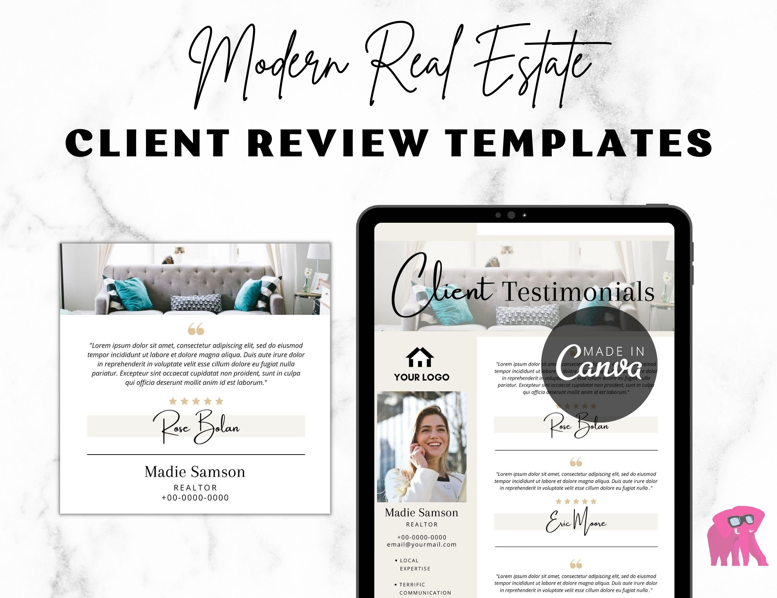 Client Testimonials Flyer Client Reviews Testimonial - Etsy
