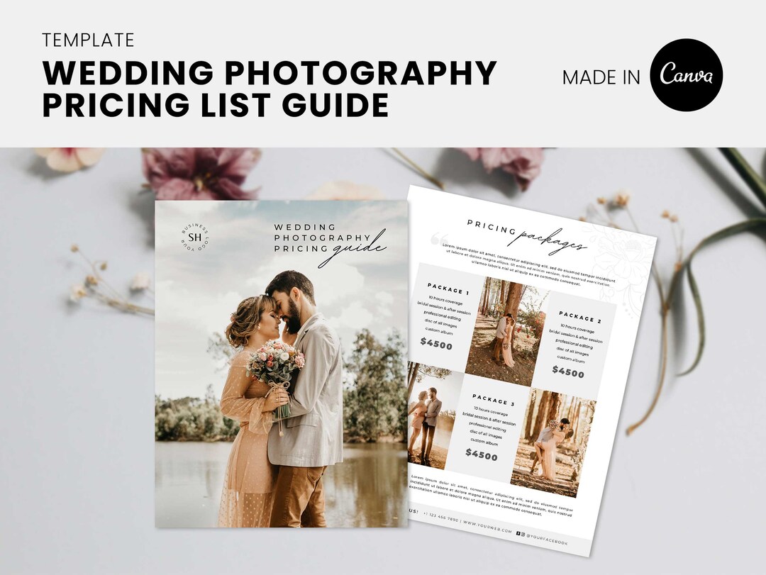 Wedding Photography Pricing Guide, Sell Sheet, Contract, Photo Price ...
