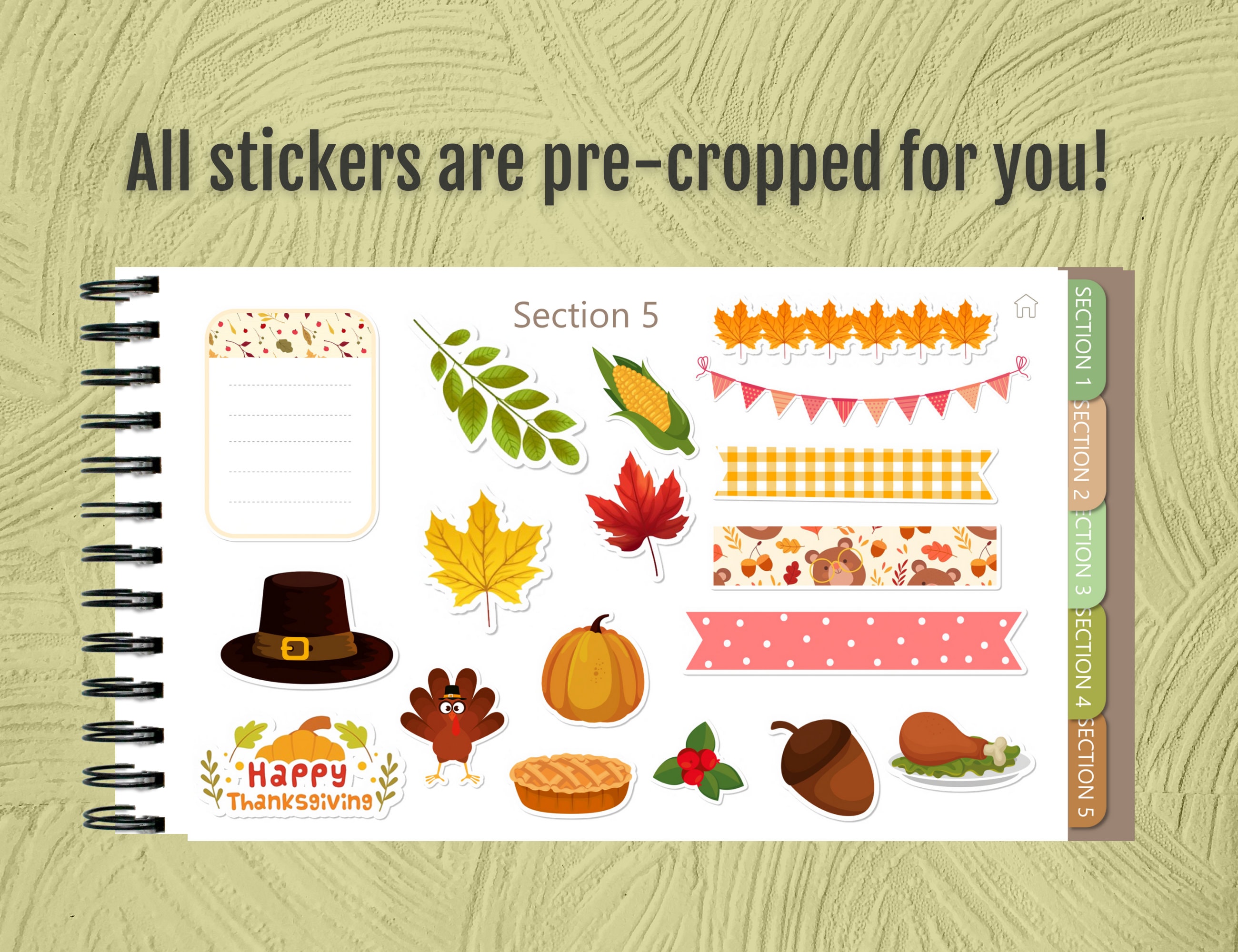 Full Year Holiday Digital Sticker Book With Goodnotes File - Etsy