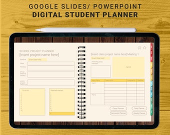 Google Slides / Powerpoint Digital Planner With Hyperlinks | Etsy