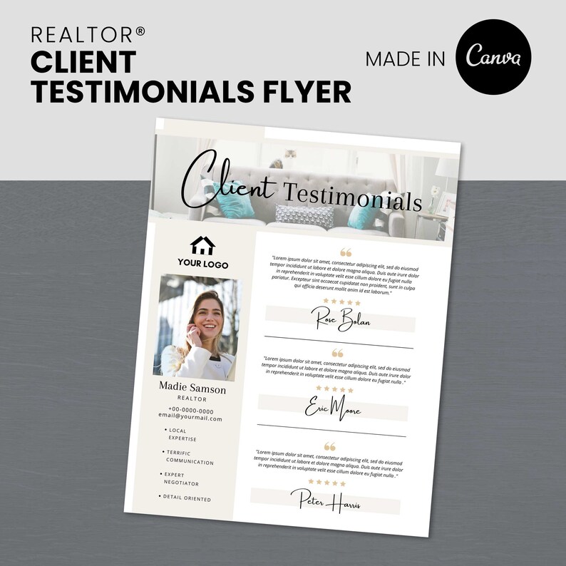 Client Testimonials Flyer Client Reviews Testimonial - Etsy