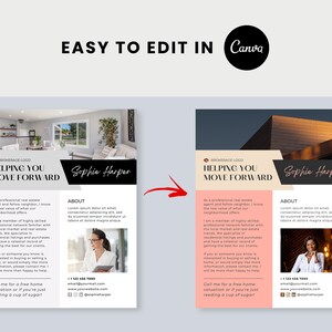 New Agent Introduction Flyer for Real Estate Canva Realtor - Etsy