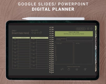Google Slides / Powerpoint Digital Planner With Hyperlinks | Etsy