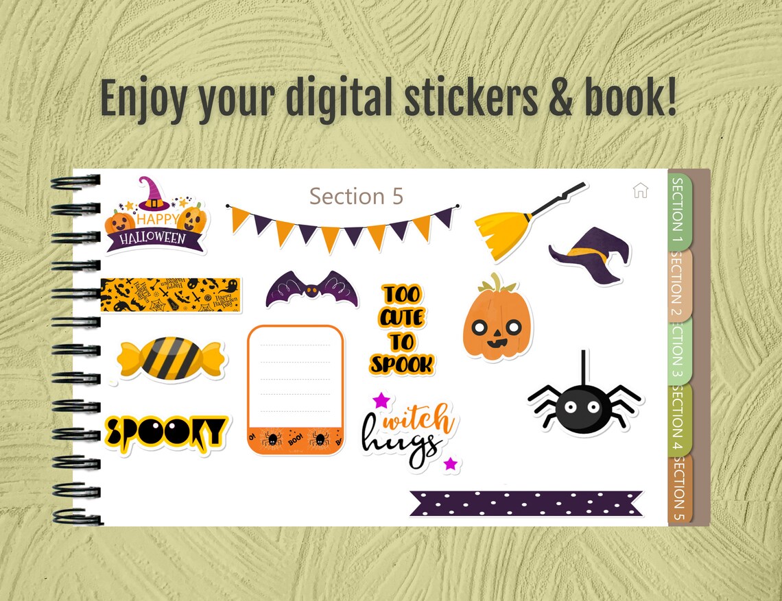 Full Year Holiday Digital Sticker Book With Goodnotes File | Etsy