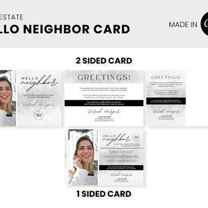 Hello Neighbor Postcard for Realtors, Digital Canva Template for Agent ...