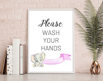 CLEAN YOUR HANDS Daycare Printable Please Wash Your Hands Sign /clean ...