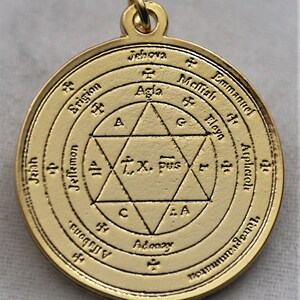 Medallion Talisman and Amulet in a Pendant of the Chevaliers Maçons ...
