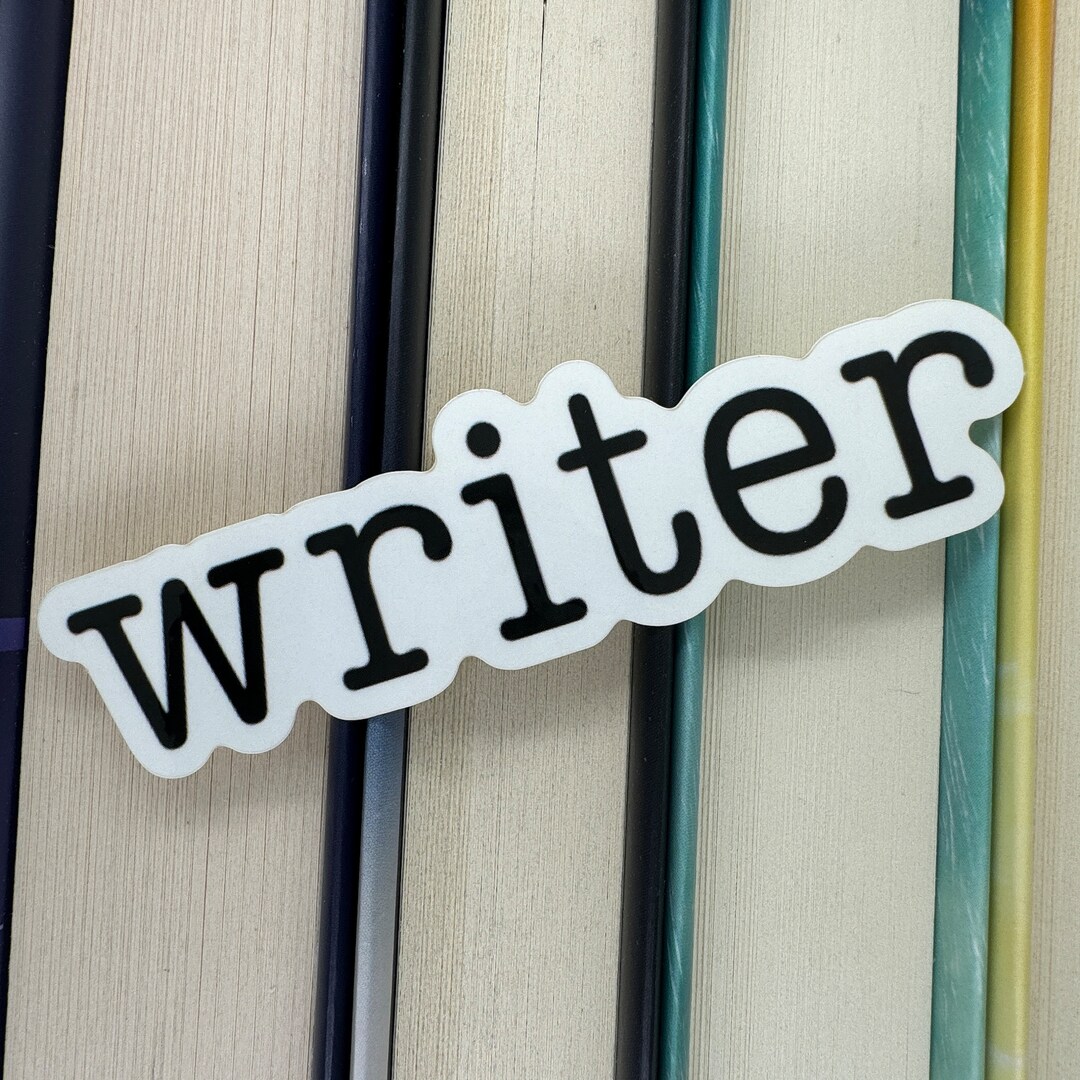 Writer Sticker: Waterproof Glossy Finish Laptop Water Bottle Author - Etsy