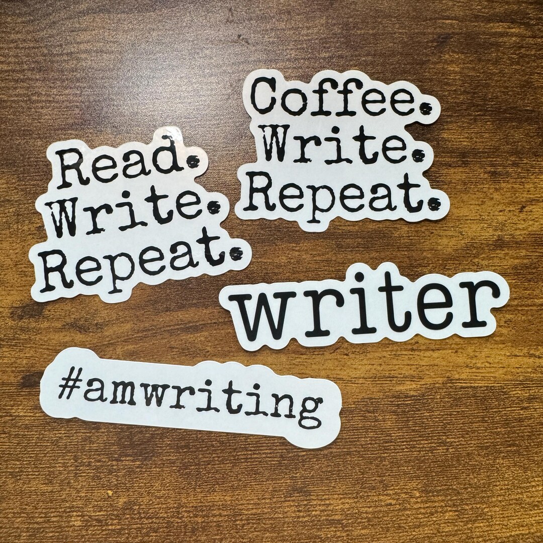 Sticker Pack - 4 Writer / Author Stickers - Etsy