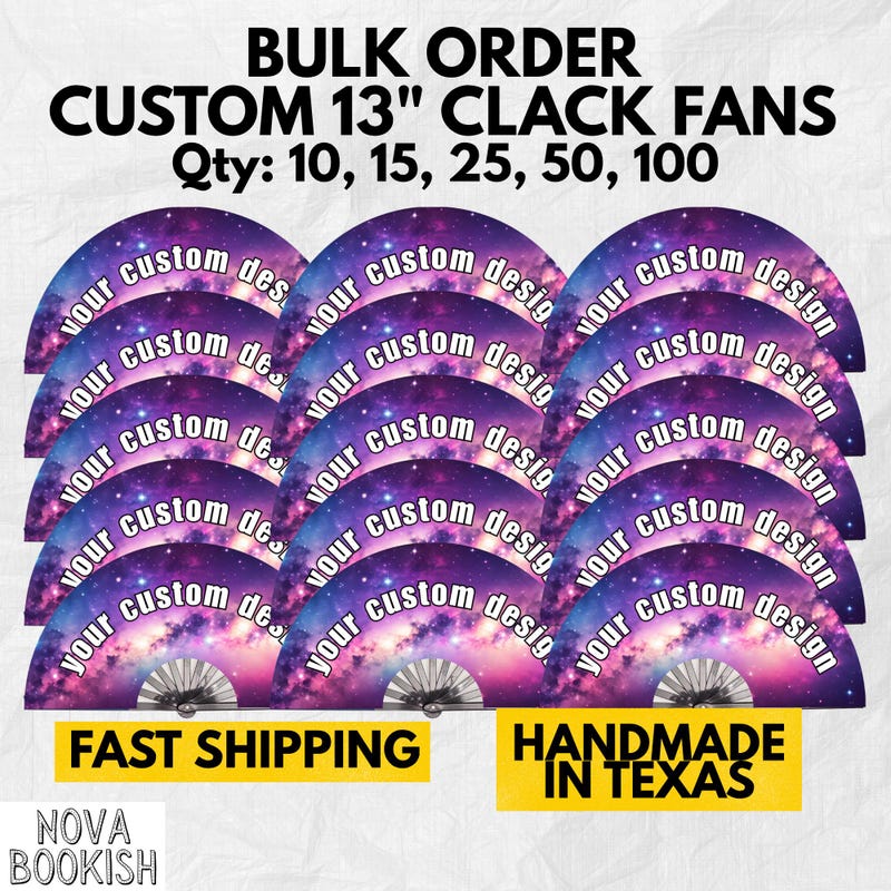 Custom Clack Fans Bulk - Etsy