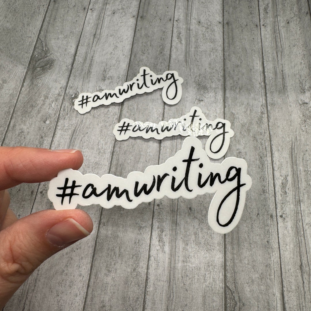 3 Pack amwriting Cursive Small Laptop Stickers - Etsy