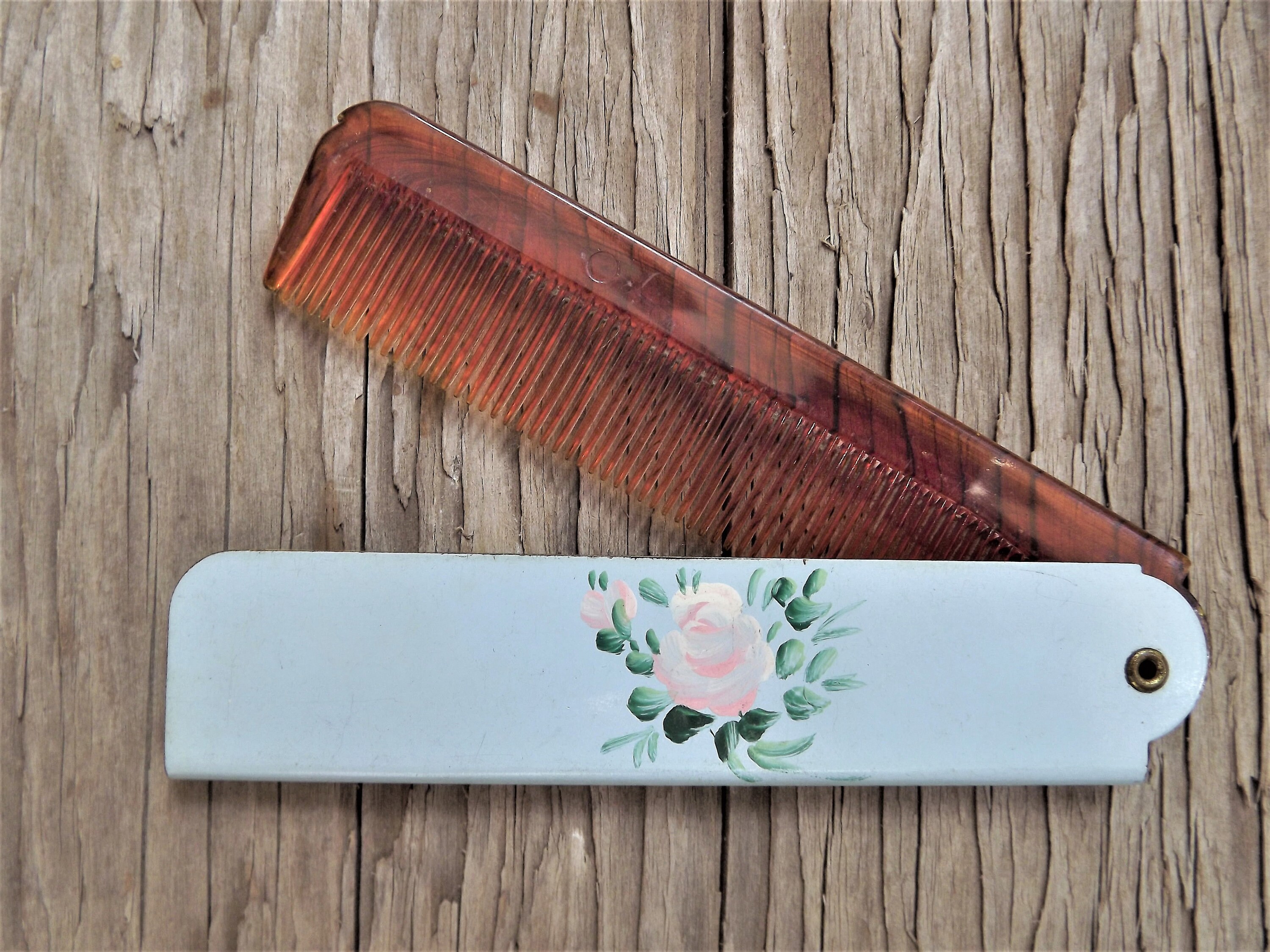 Vintage Metal Folding Comb Vintage Hair Comb Purse Comb | Etsy