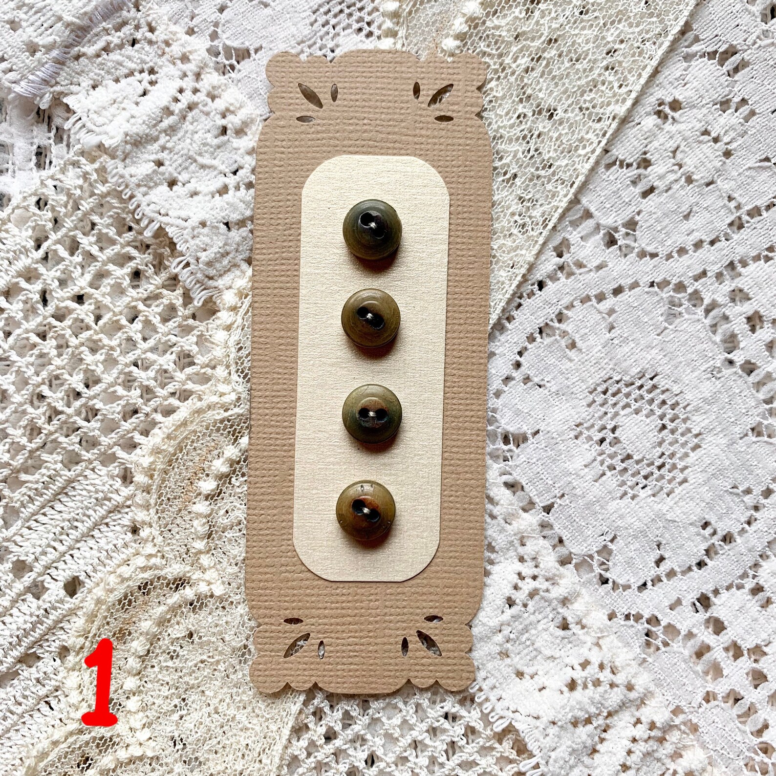 Vintage Button Cards (you Choose) - Etsy
